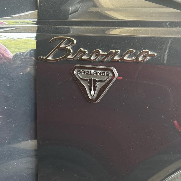 2x Fender Badlands Emblem Badge Logo for Ford Bronco Offroad SUV 4x4 ...