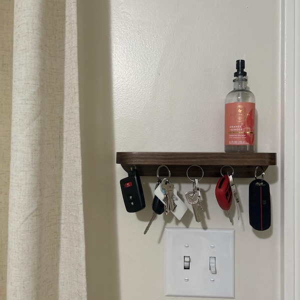 Magnetic Key Holder Shelf, Key Holder for Wall, Wall Mounted, Key ...