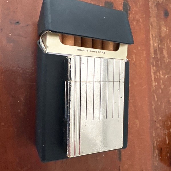 Black Cigarete Case Box - Boite Cigarette - Zigarettenhülle ...