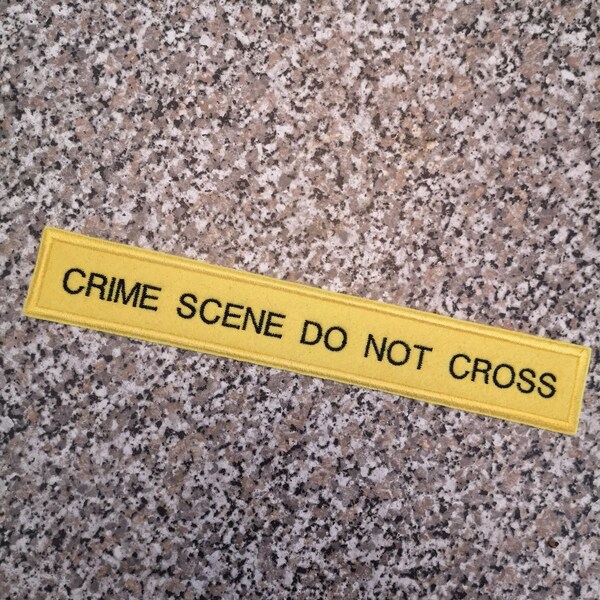 Crime Scene Tape Iron on Patch - Etsy