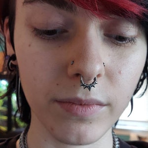 Triple Septum Ring 18G 14k Solid Yellow Gold 8mm Diameter - Etsy