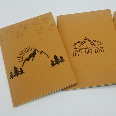 Set of 10 Bulk A6 Notebooks 4 X 5.5 Inch 60 Pages 30 Sheets Kraft ...