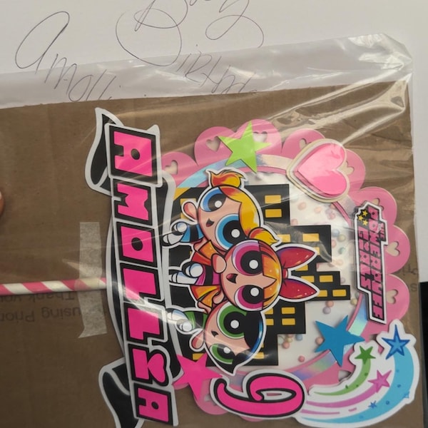 Power Cake Topper, Ranger Cake Topper, Personalized, Shaker Cake Topper ...