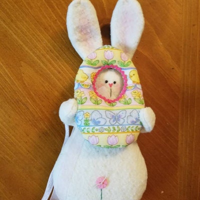 Plush Easter Bunny Decor Bunny Decoration Easter Decoration Easter Home ...