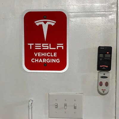 Tesla Charging Sign Wall Connector Home Mobile Charger Model 3 S X Y ...