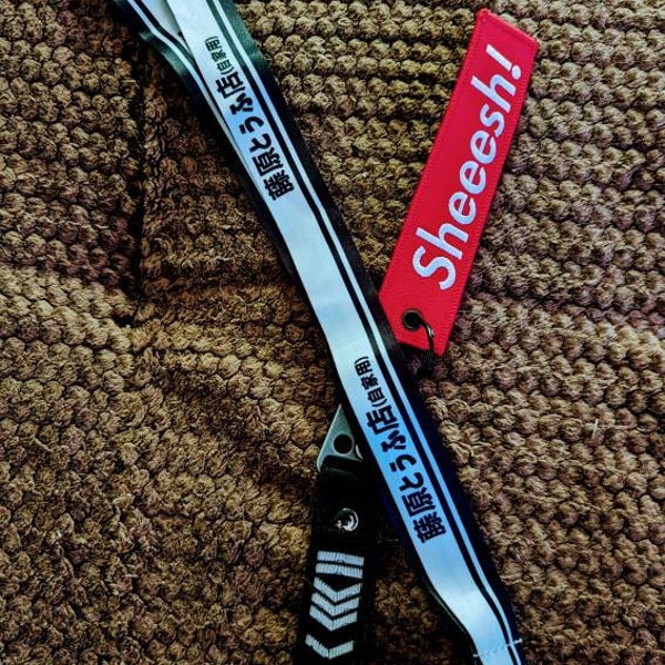 Sheesh Jet Tag Keychain | Red | JDM Meme Funny Sheeesh Racing Muscle ...