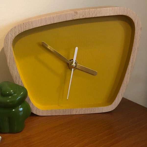 Japandi Decor Homemade - Modern Wooden Desk Clock - New Home Gift ...