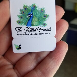 Kraft & White Lace Personalized Tear off Hang Tags D00085-03 | Etsy