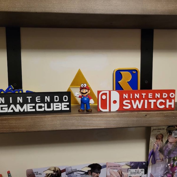 Nintendo Switch Video Game Logo Sign 7.5in (3D Printed, Man Cave, Game ...