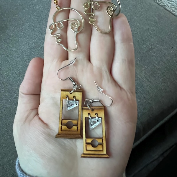 Goat Earrings: Laser Cut Acrylic Goats, Baby Goats, Kids, Farm, Animals ...