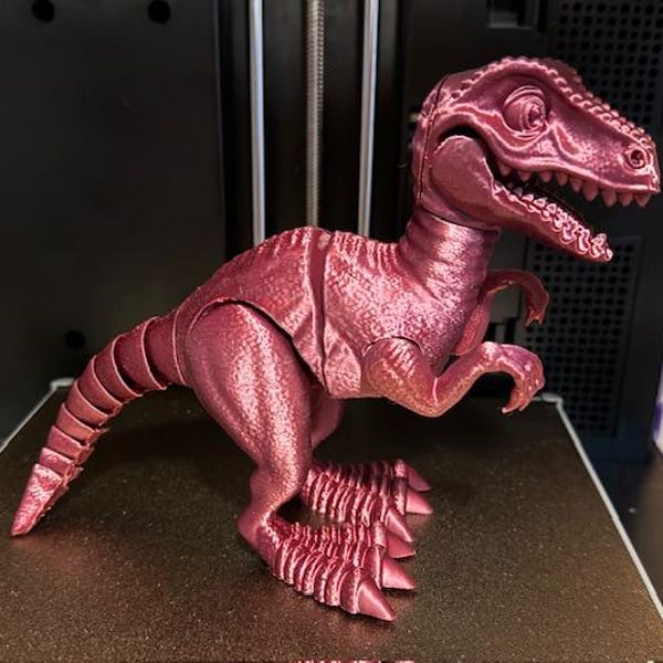 Flexi Raptor Skeleton-stl for 3d Printing - Etsy