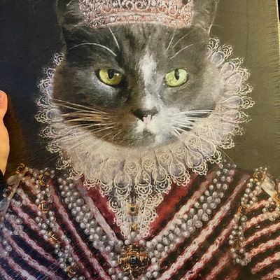 Custom Pet Portrait, Pet Portrait, Renaissance Cat Portrait, Art, Regal ...