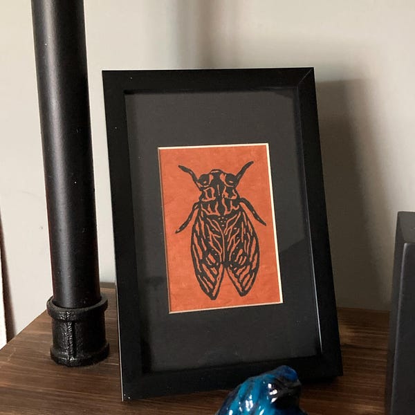 Alligator Linocut, "karst Swimming", Handmade Linocut Print - Etsy