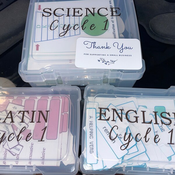 English Grammar Memory Work Cards, CYCLE 1 - Etsy