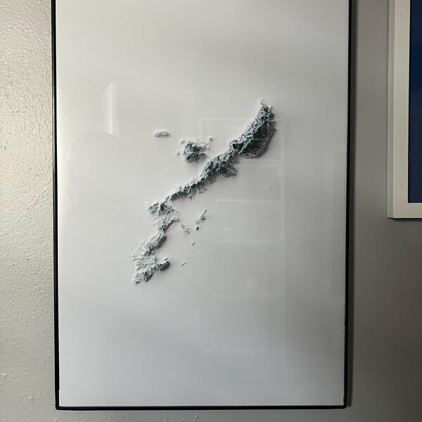 Michigan Topographic Map Poster | Minimalist Original Design | Giclee ...