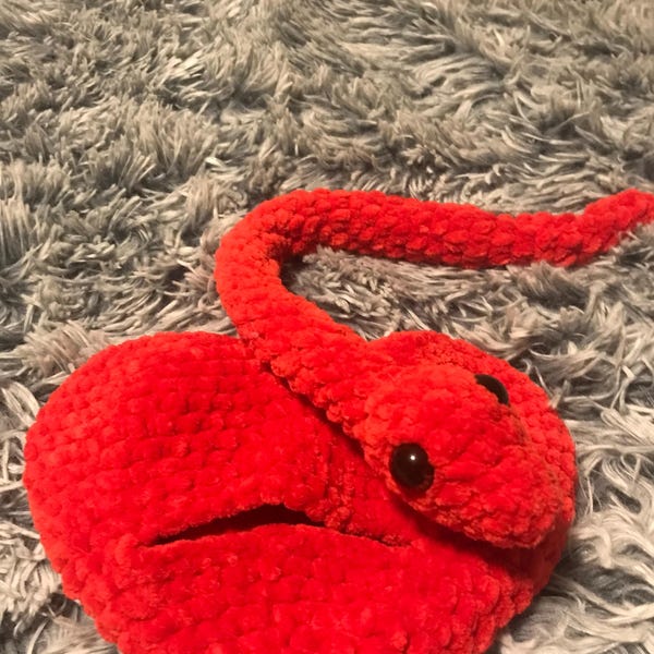 NO SEW Itty Bitty Snake Crochet Pattern; Easy Snake Beginner Crochet ...