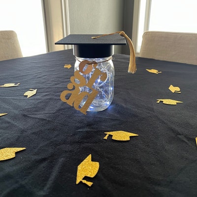 Graduate's Delight: 2-pack 3d-printed 2024 Graduation Cap Jar Topper ...