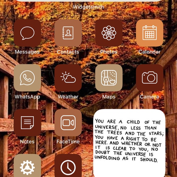 Fall Aesthetic | 300 Aesthetic Custom App Icons Pack | iPhone Ios 14 ...