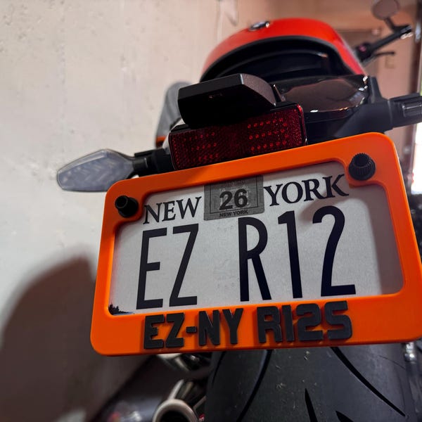 Motorcycle License Plate Frame - Etsy