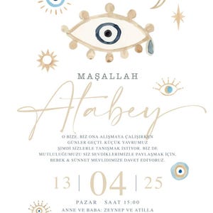 Sünnet Karti | Isme özel Sünnet Karti | Inviation | Sunnet | Digital ...