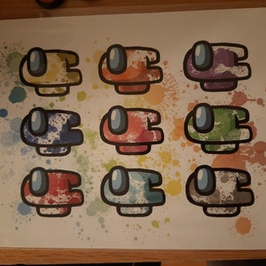 AMONG US POSTERS Wall Decor Gamer Boys Girls Bedroom Print Wall Art ...