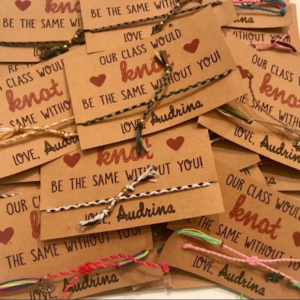 Knot Valentine Cards PRINTABLE Friendship Bracelet Valentine's Day Card ...