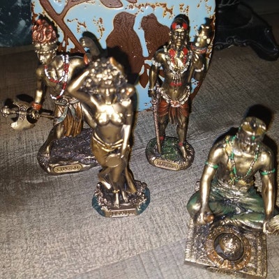 Vintage Orúla Mini Statue Small Orisha of Wisdom, Knowledge, and ...