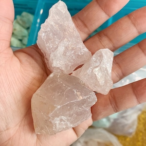 Madagascar Rose Quartz Rough Natural Stones: Choose Ounces or Lb Bulk ...