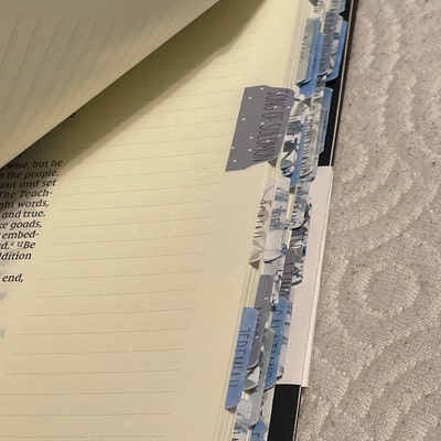 Glossy Vinyl Bible Tabs With Placement Guide for Bible Study - Etsy