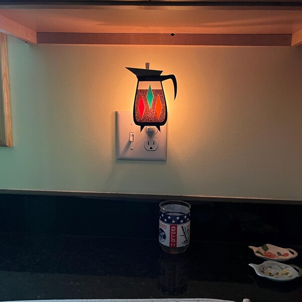 Mid Century Modern "percolator" Night Light: Retro Coffee Pot - Etsy