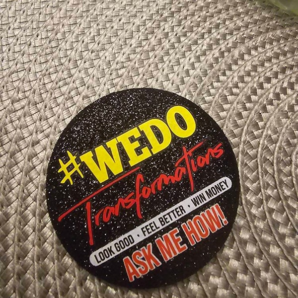WEDO Transformations - Textured Glitter Button - Etsy
