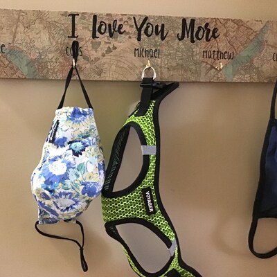 Face Mask Hanger/holder Hangup Rustic - Etsy