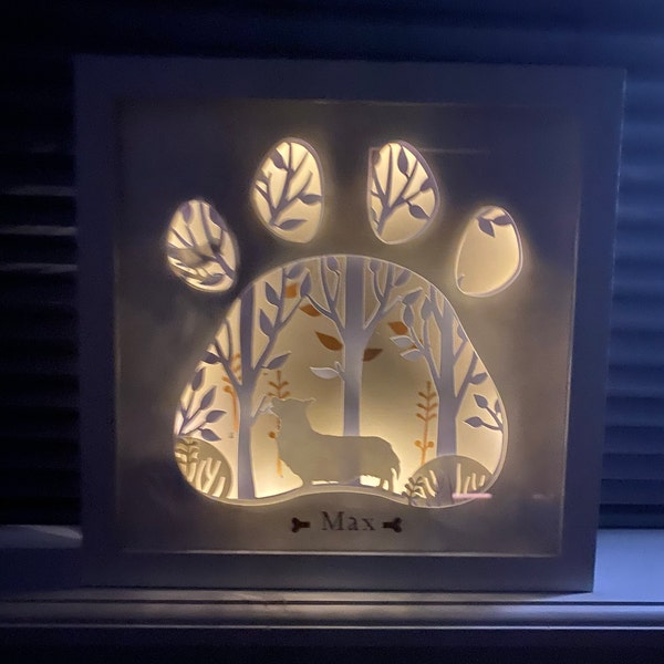 Welsh Corgi Dog Breed Shadow Box SVG, 3d Papercut SVG, Layered Paper ...