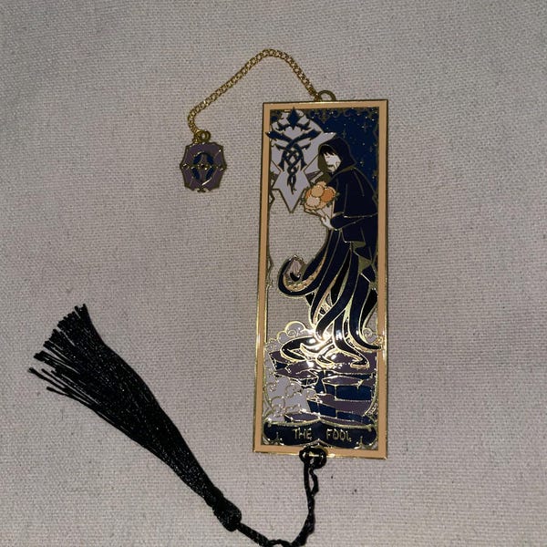 Tarot Card: the Fool | LOTM | Mr Fool | Enamel Bookmark / Charm ...