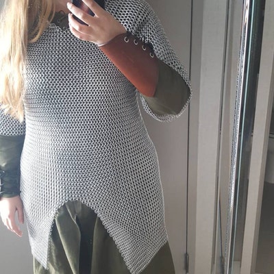 Chainmaille Hood Coif Armor Medieval Renaissance Costume Cosplay Larp ...