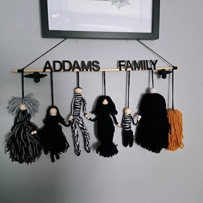The Addams Family Wall Hanging - Etsy