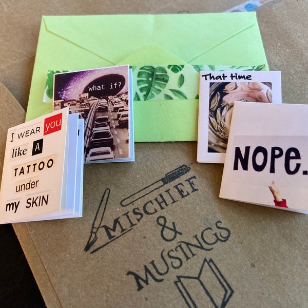 Mini Zine "top Down" Perzine With Magazine & Digital Photo Clippings ...