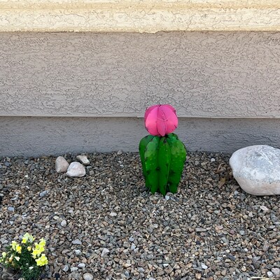 Cactus Garden Decor Cactus Decorations for Yard or Home Hand - Etsy