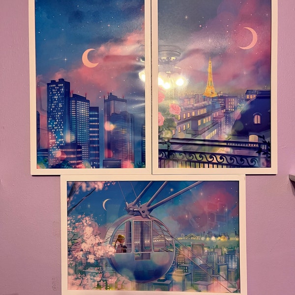 Choose Any 3 Posters Set, Fantasy Art, Art Poster Set, Wall Art Set ...