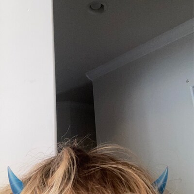 UV Reactive Demon Horns Small Cute Gothic Devil Halloween - Etsy