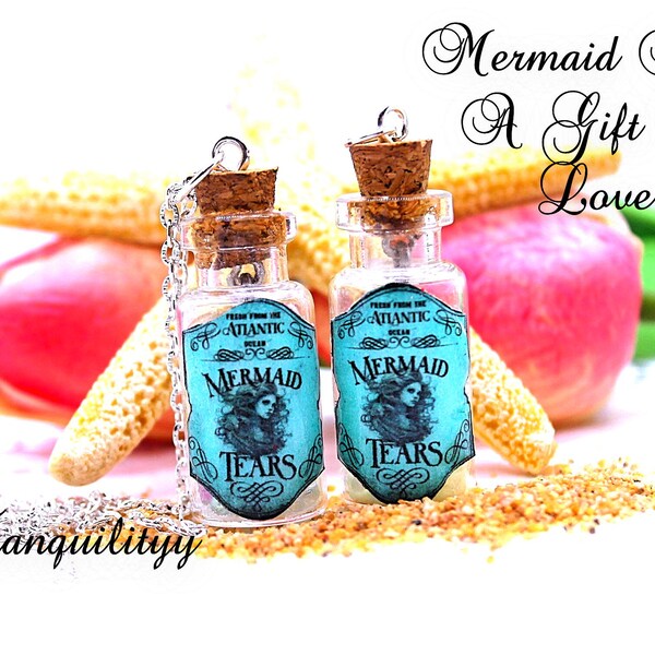 Mermaid Tears Label for Sublimation, Waterslide High Res PNG Digital ...