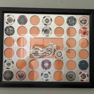 Poker Chip Frame Display Insert Only Living the Dream Fits 36 - Etsy
