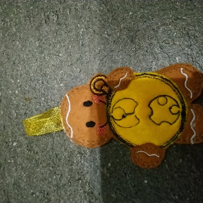 Gingerbread People Fishing Plus Trout Decoration. - Etsy