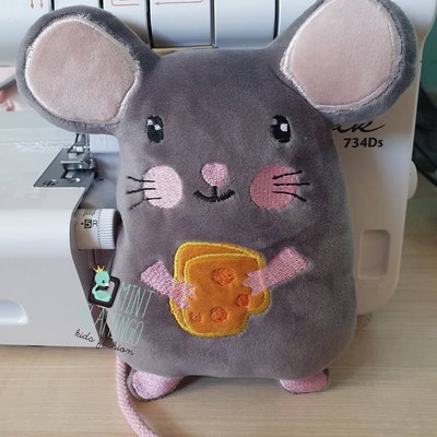 Mouse Stuffie ITH Embroidery , Machine Pattern, ITH Mouse Stuffie ...