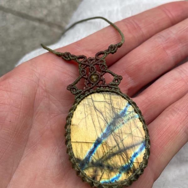 Rhodochrosite Pendant With Sunstone Beads, Aesthetic Jewelry, Intricate ...
