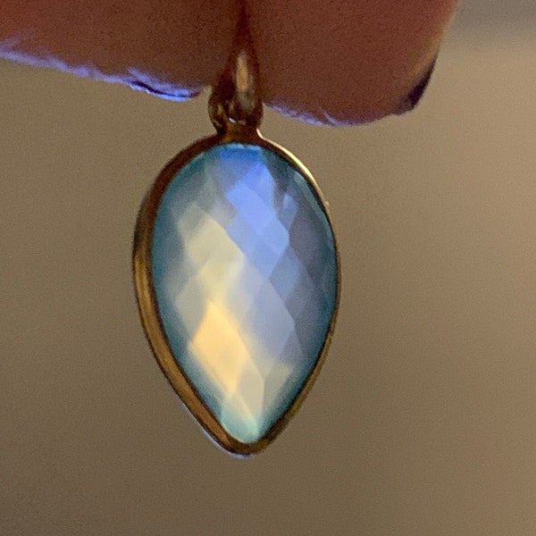 Mother of Pearl Birth Flower Necklace, 18k Gf Chain Birthday Gift for ...