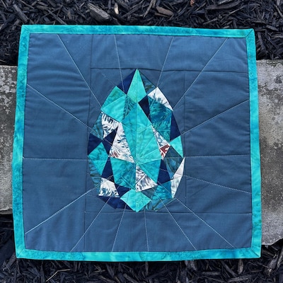 Square Diamond Paper Piecing Pattern Princess Cut Gemstone/jewel ...