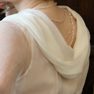 4 Layer Back Chain/ Bridal Body Chain /bridal Pearl Chain/ Pearl ...