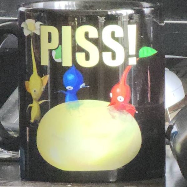 Black Pikmin Piss Mug - Etsy