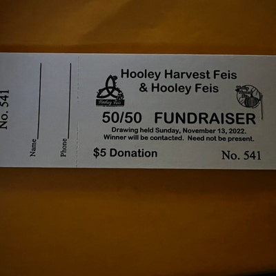 1,000 Custom Printed Raffle Tickets for Your Fundraiser. Card Stock of ...